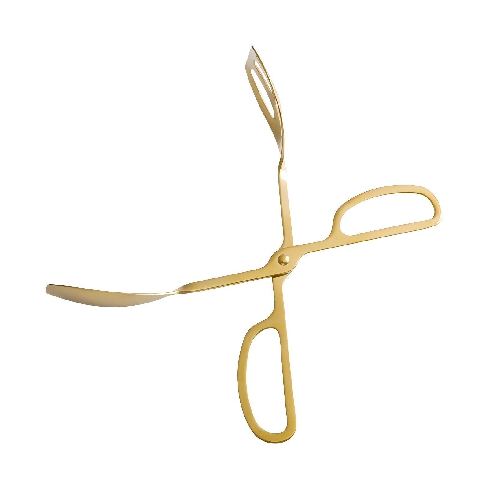 Gold Buffet Tongs Stainless Steel Food Serving Tongs Easy Grip Food ...