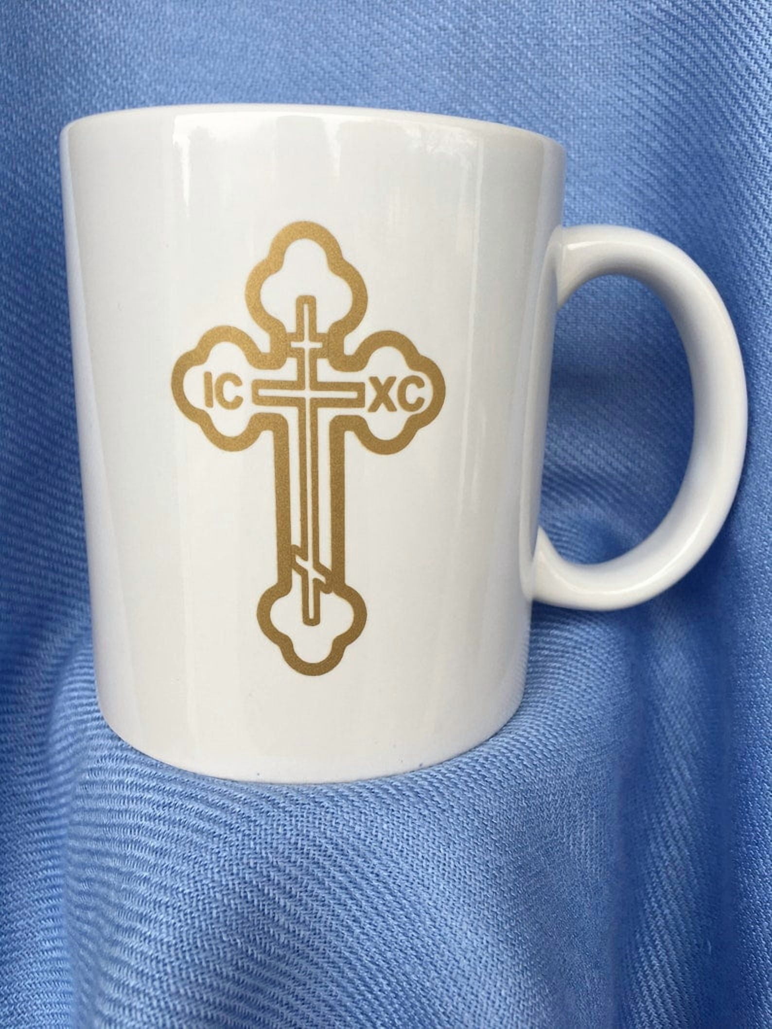 Gold Byzantine CrO1SS Mug, Orthodox Coffee Mug, Eastern Rite, CrO1SS ...