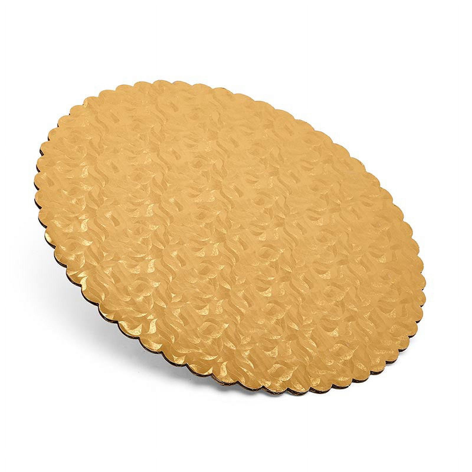 Gold Cake Circle 14" | Quantity: 50 by Paper Mart - Walmart.com