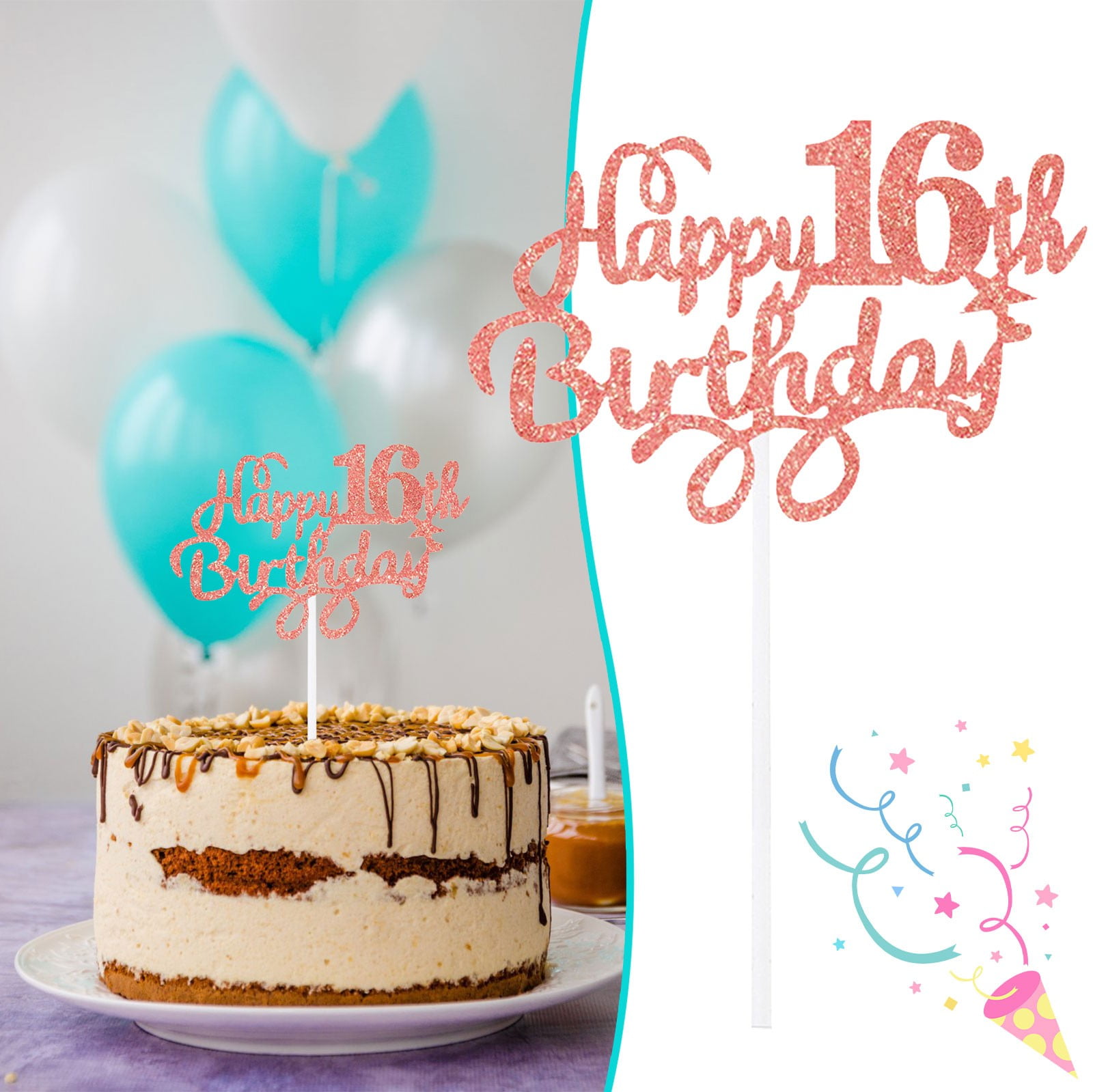 Gold Cake Toppers,Baking Arabic Number Cake Molds With Card Insertion ...