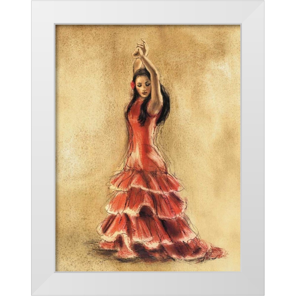 Gold, Caroline 12x14 White Modern Wood Framed Museum Art Print Titled ...