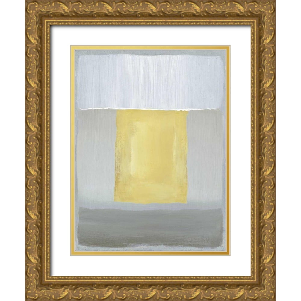 Gold, Caroline 25x32 Gold Ornate Wood Framed with Double Matting Museum ...