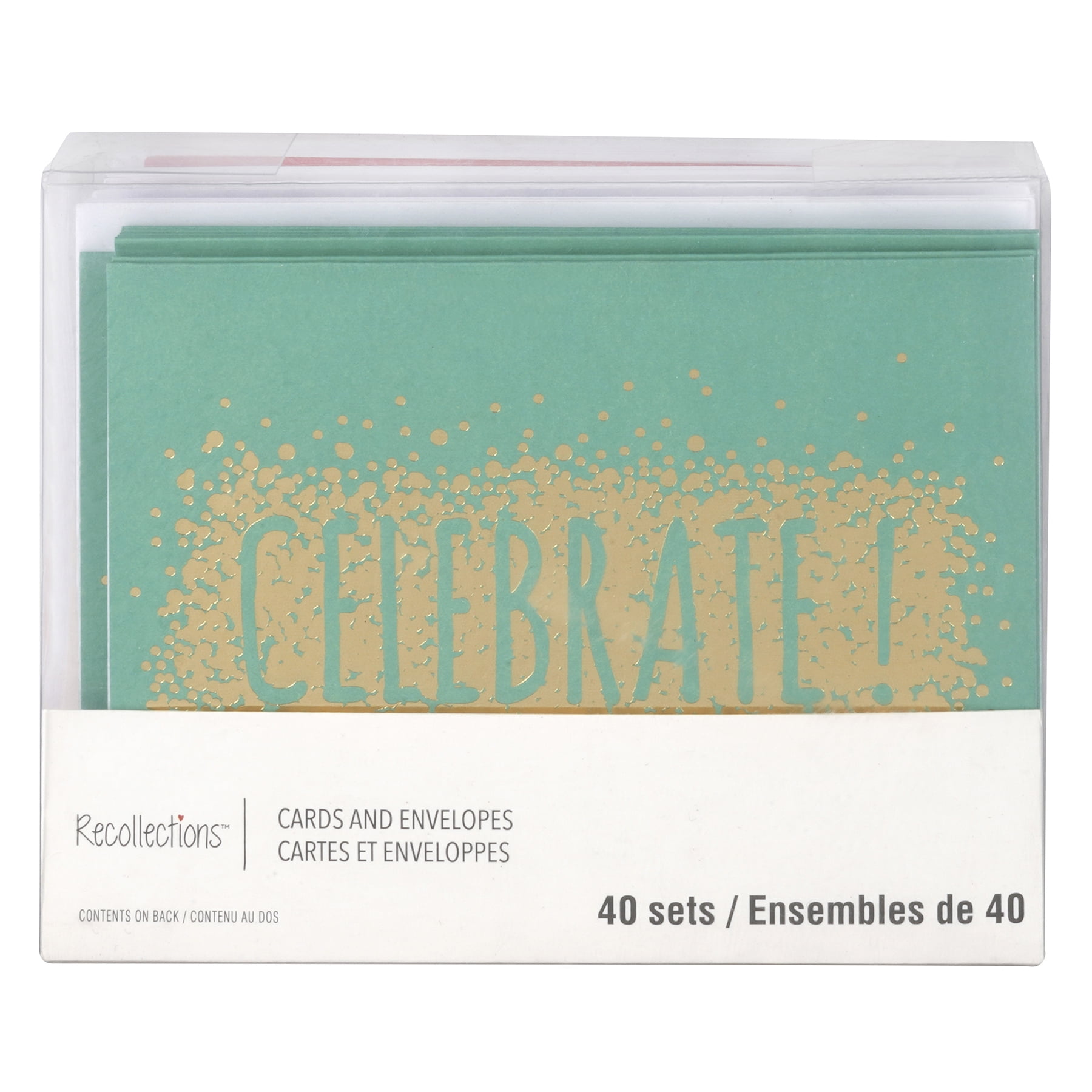 Gold Celebrate Cards & Envelopes by Recollections™ - 4.25" x 5.5 ...