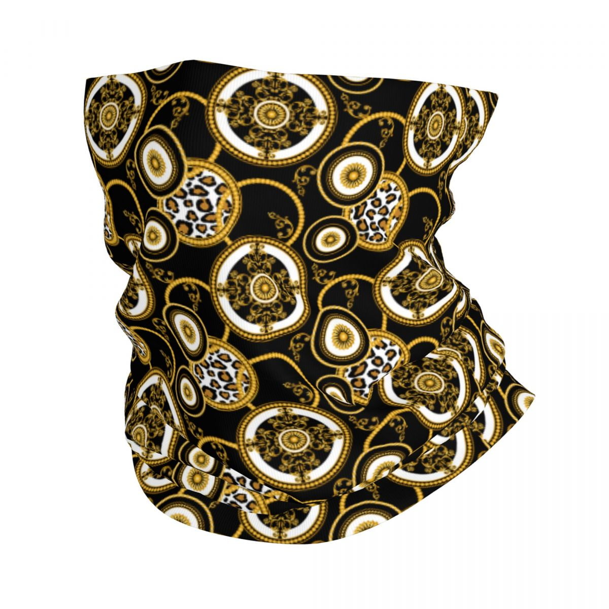 Gold Chains With Baroque Bandana Neck Gaiter Printed Balaclavas Mask ...