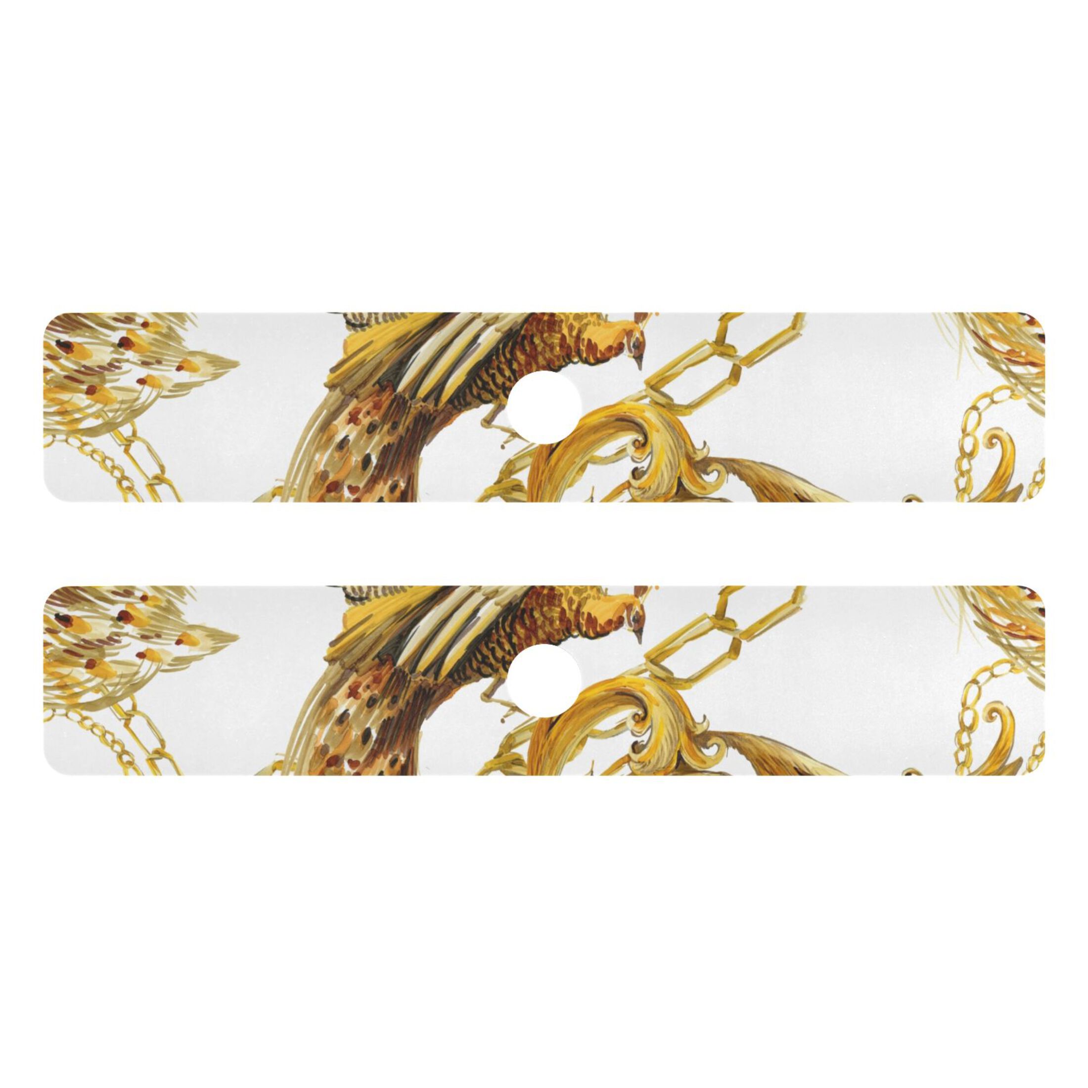 Gold Chains and Peacock 2 PCs Sink Splash Guard Set Kitchen Faucet ...