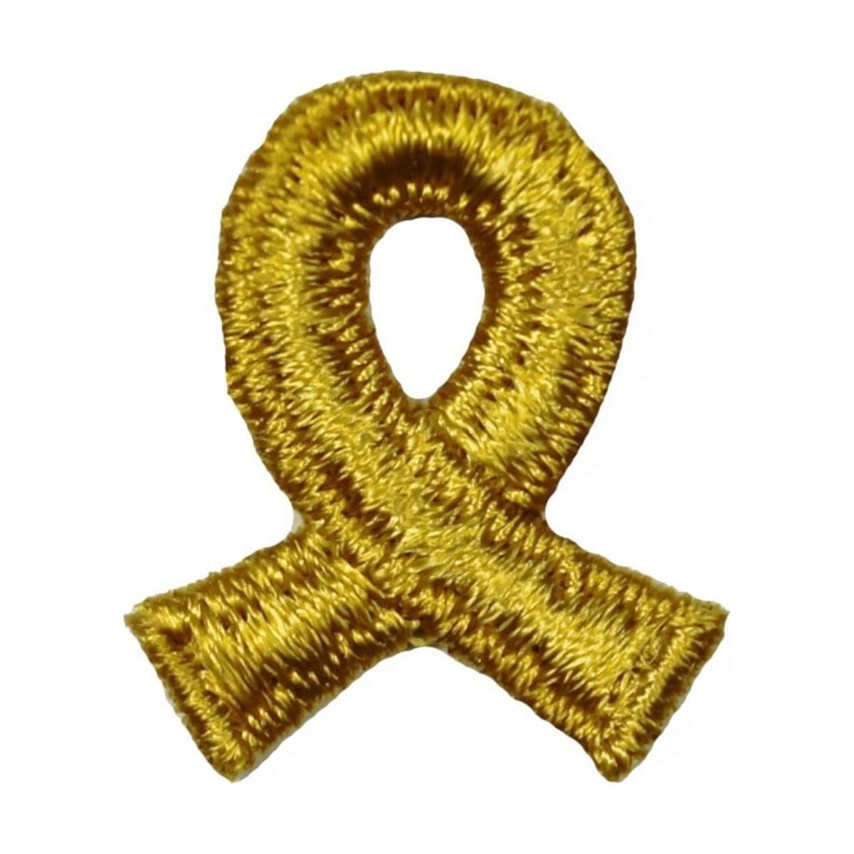 Gold Childhood Cancer Awareness Ribbon Patch Support Health Care Sew On ...