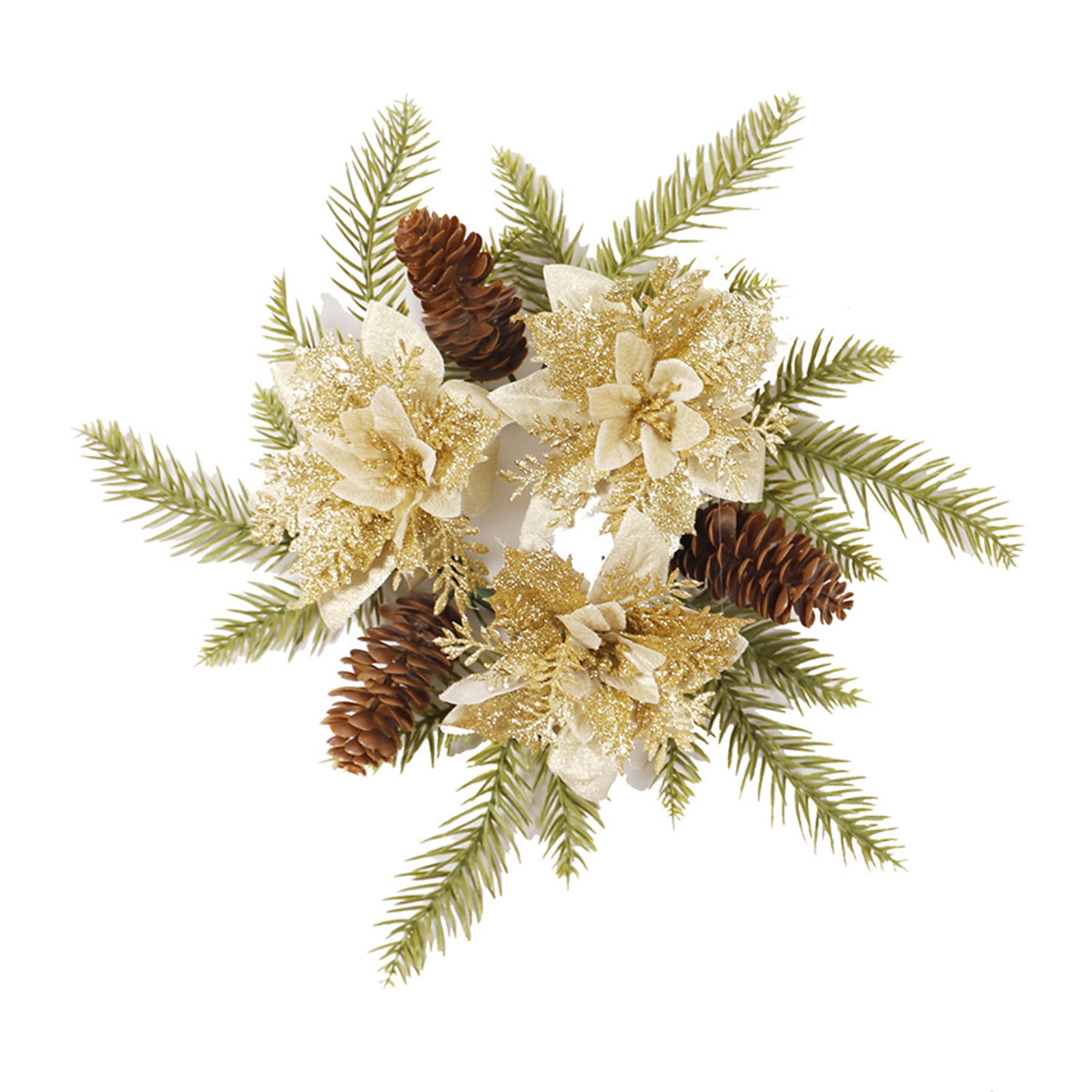 Gold Christmas Candlestick Garland For Candle Centerpieces Table ...