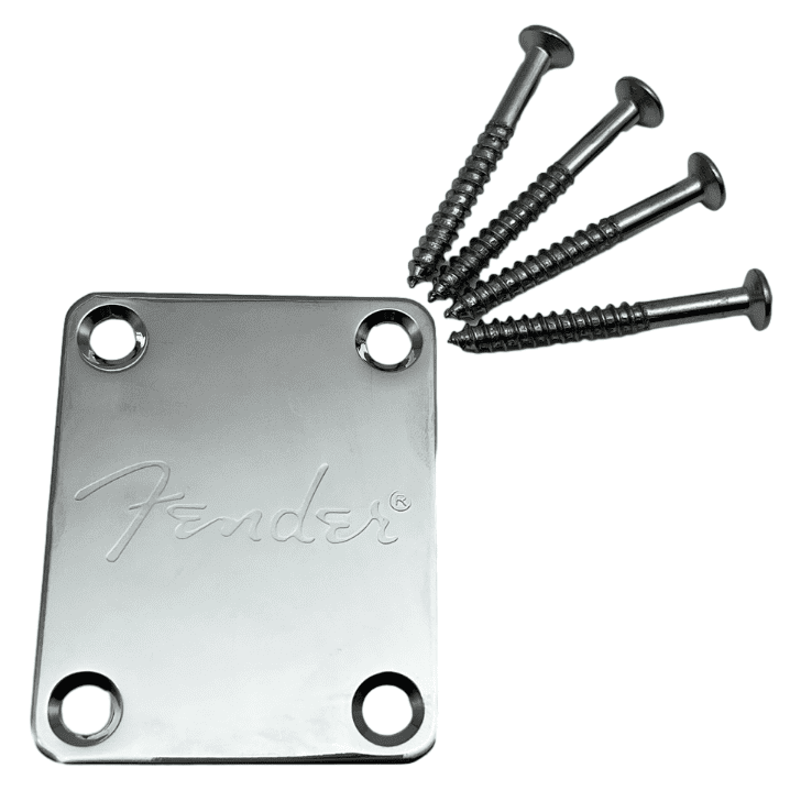 Gold/Chrome Electric Guitar Neck Plate Back Cover Plate for Fender ...