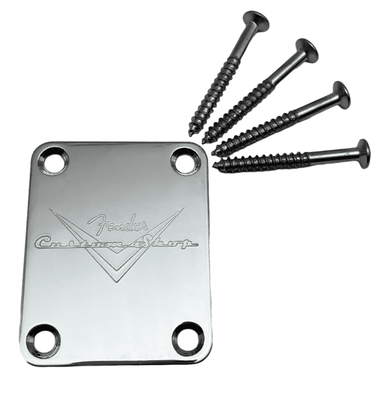 Gold/Chrome Electric Guitar Neck Plate Back Cover Plate for Fender ...