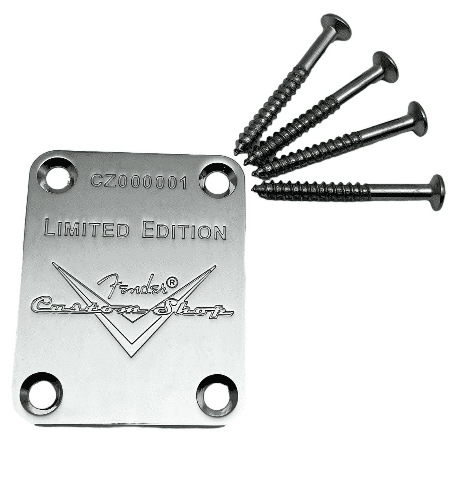 Gold/Chrome Electric Guitar Neck Plate Back Cover Plate for Fender ...