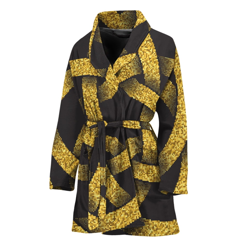 Gold Circle Celtic Knot Symbol Women Bathrobe One Size Univeral Fits ...
