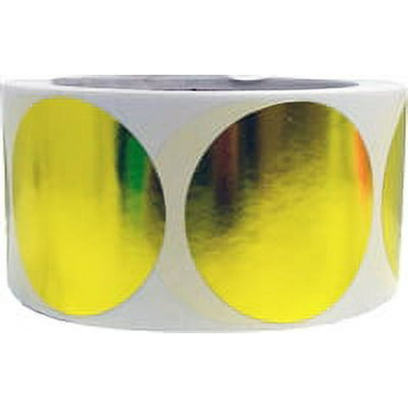 Gold Circle Stickers | 2" Inches Round | 500 Pack - Walmart.com