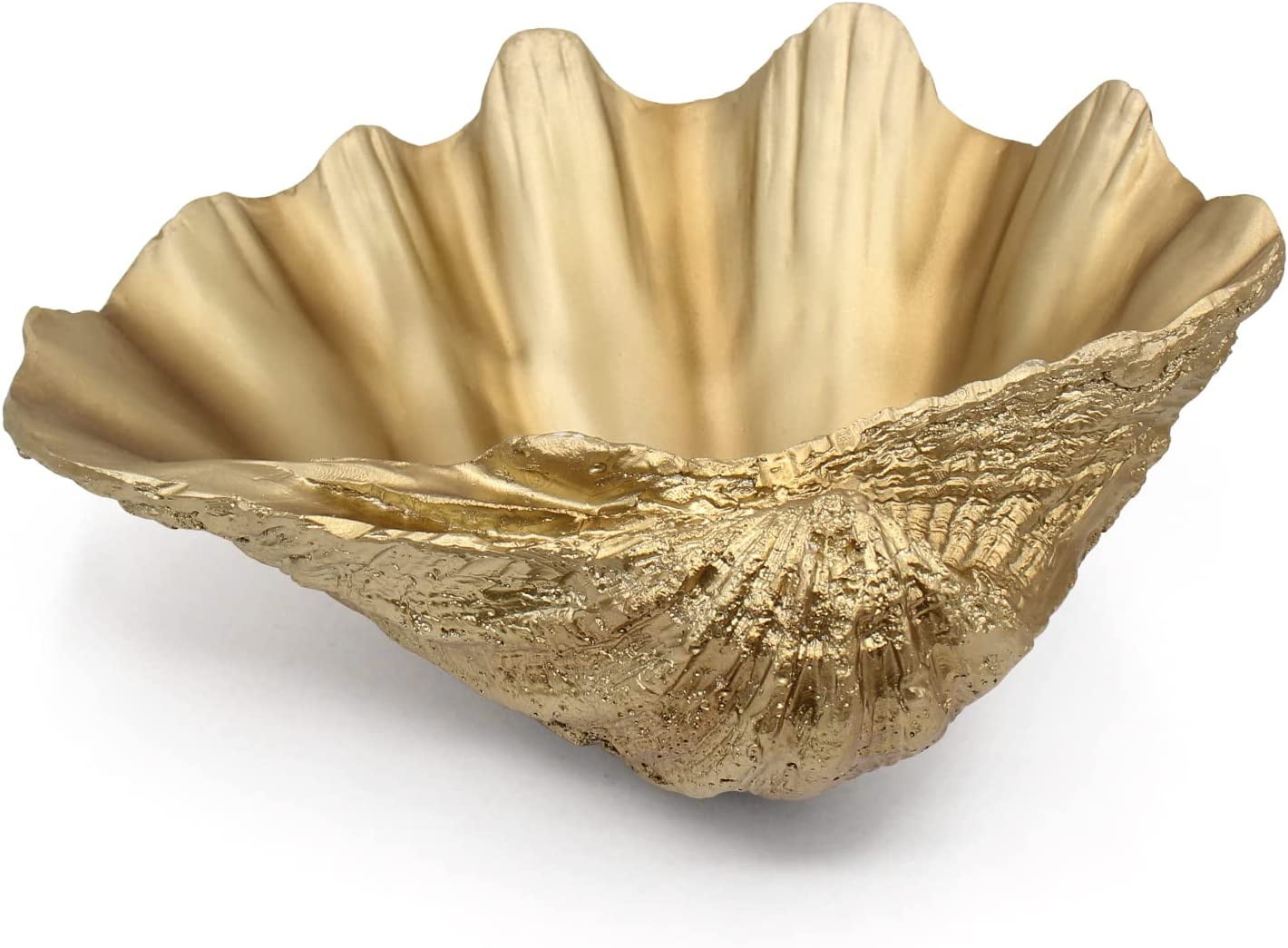 Gold Clam Shell Seashell Bowl Resin Sea Shell Coastal Clam Decor for ...