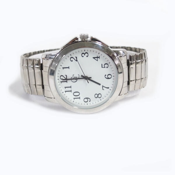 Gold Coast Men's 35mm Stainless Steel Silver Flex Band Watch - Walmart.com
