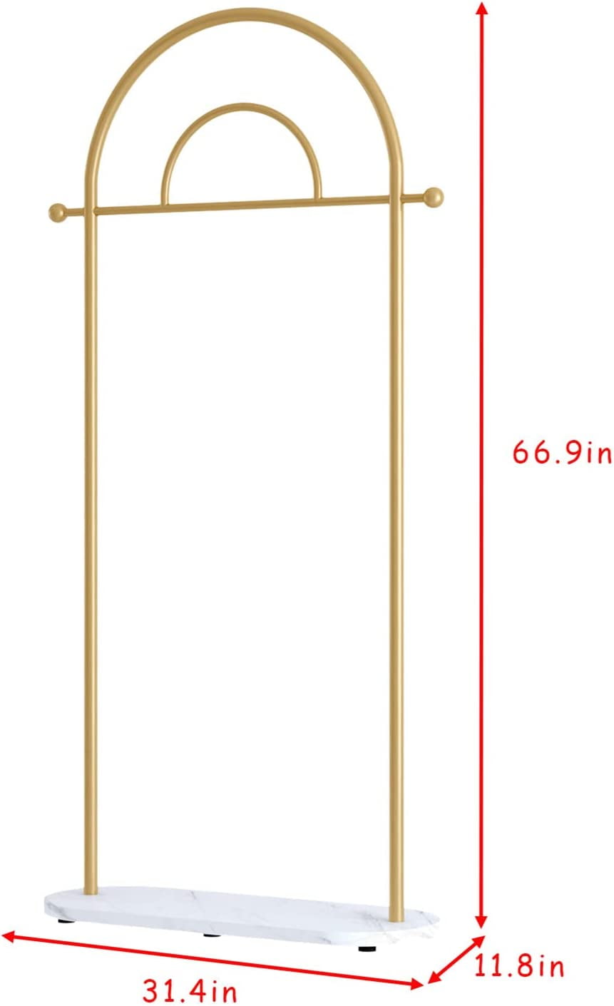 Gold Coat Rack Modern and Simple Coat Racks Marble Base Metal Bracket ...