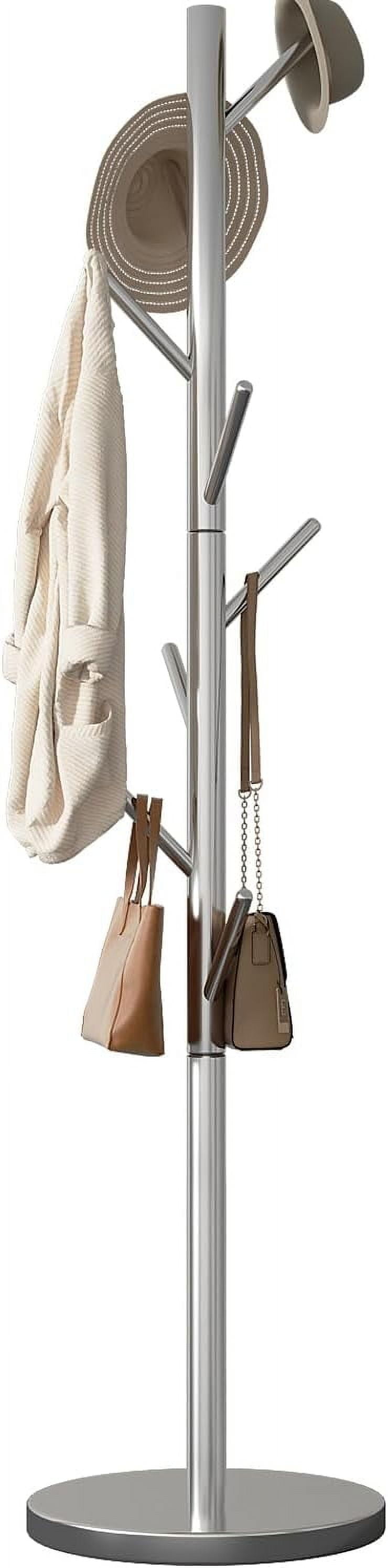 Gold Coat Tree Freestanding, Metal Standing Coat Rack, Stainless Steel ...