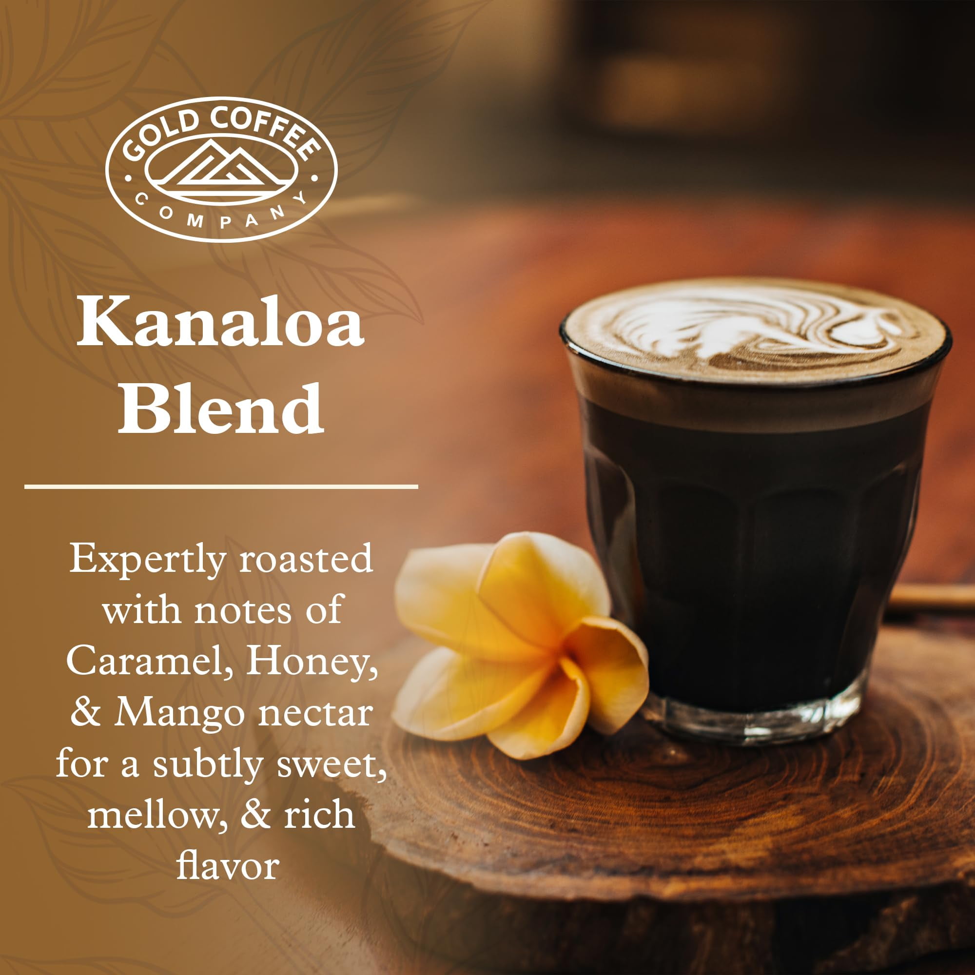 Gold Coffee Company SCH4 Kanaloa Premium House Blend | Gourmet Medium Roast Whole Bean Coffee ...