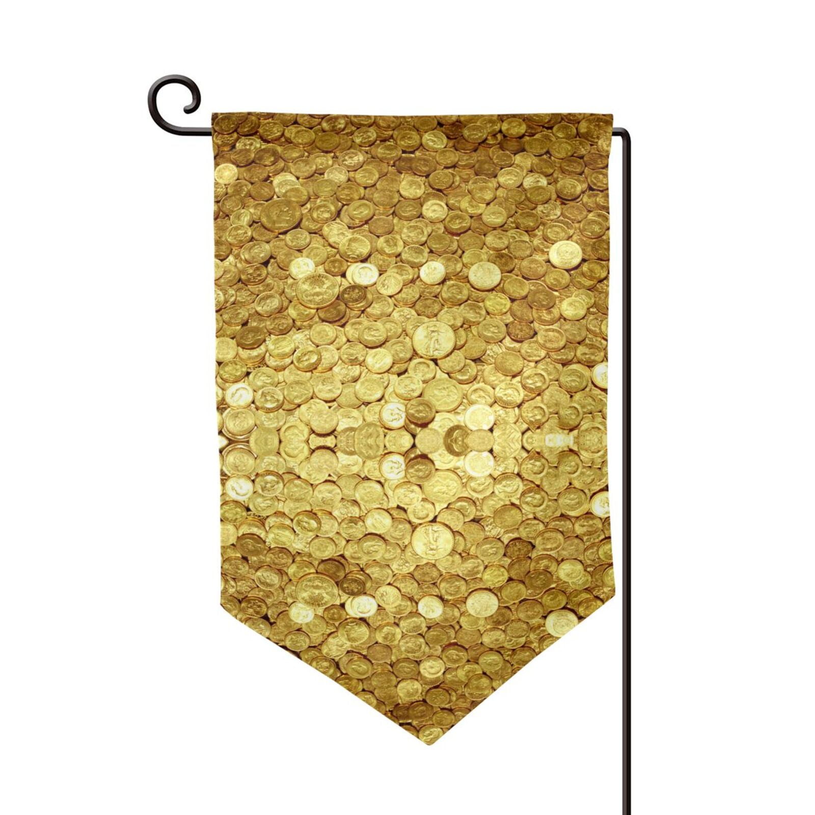Gold Coins Amazing Garden Flag Vertical Double Sided Yard Outdoor ...