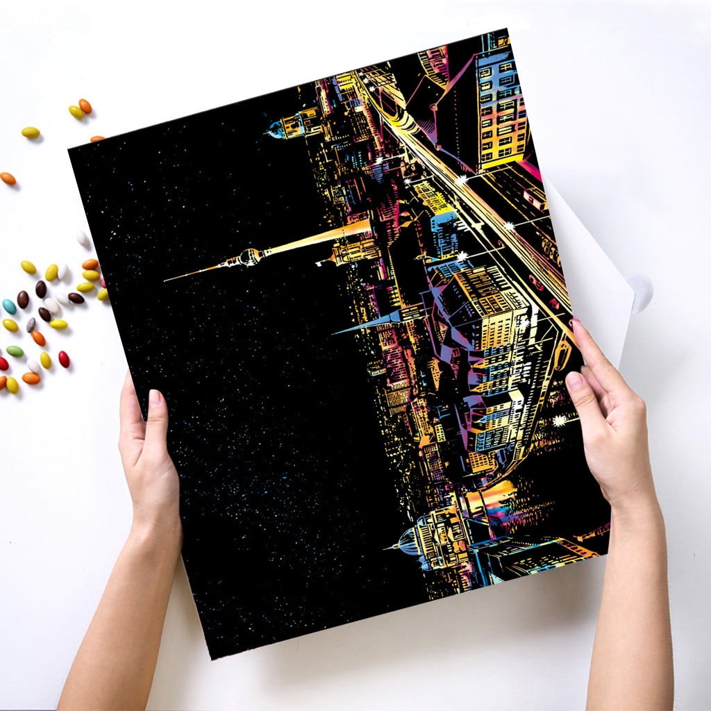 Gold Color Scratch It Scratch Art Teen Adult Scratch Card Magic ...