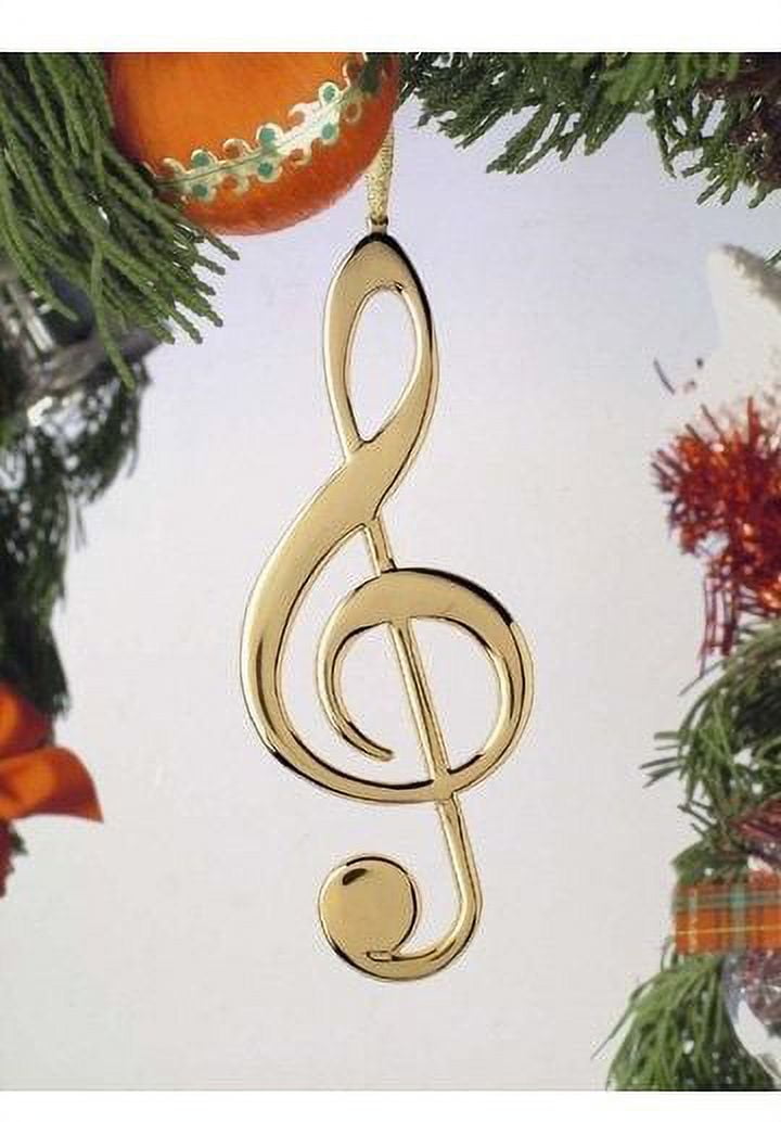 5" Gold Treble Clef Ornament - Walmart.com