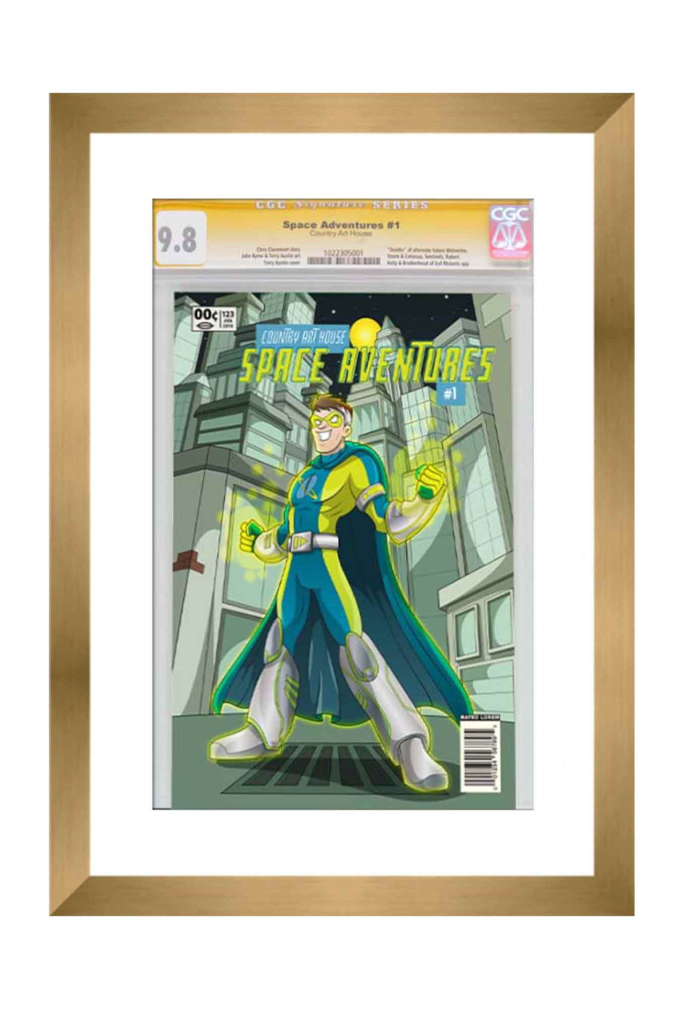 Gold Comic Book Frame with White Mat - 1 Opening to Display 1 CGC, CBCS ...