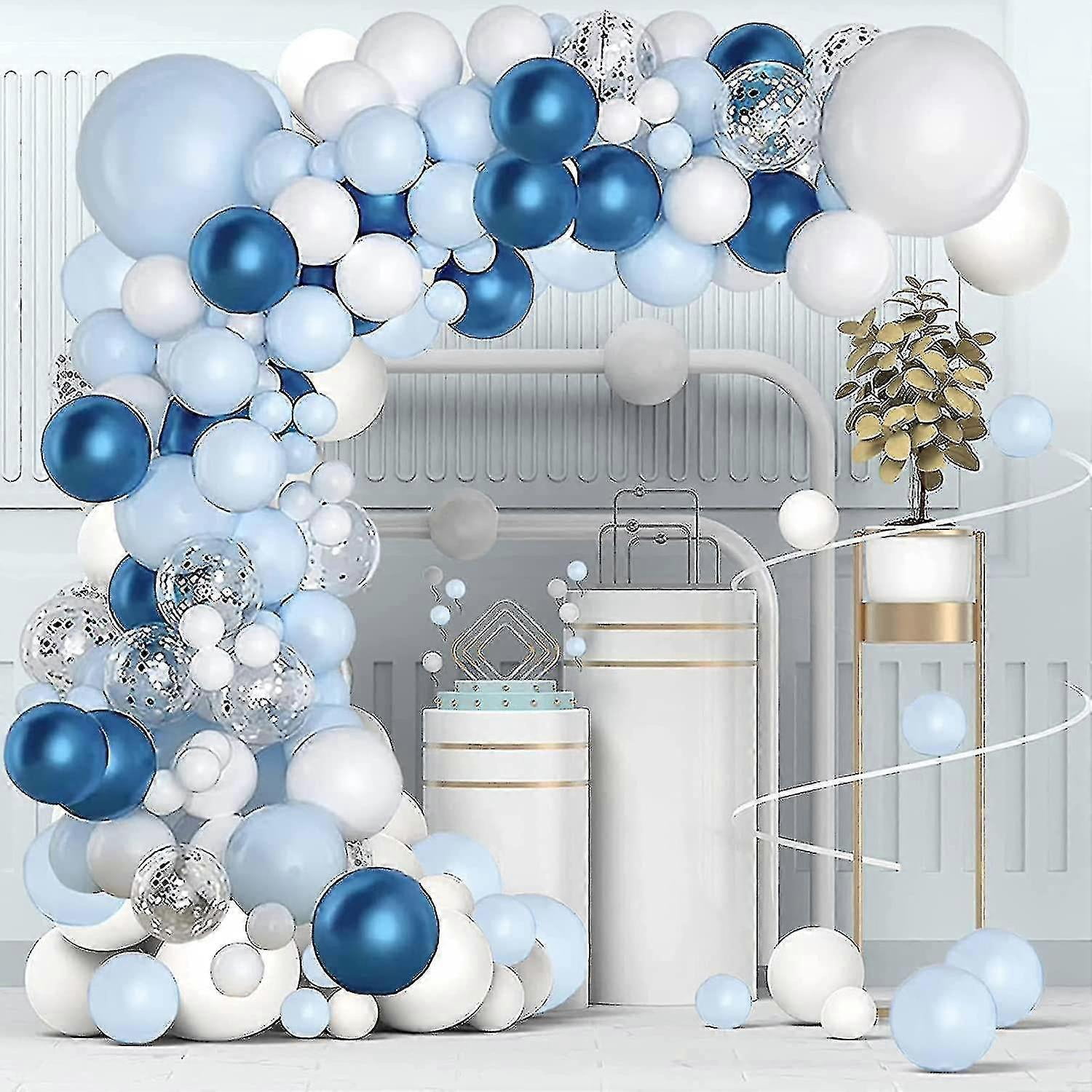Gold Confetti Balloon Arch Kit - 104pc Metallic Latex for Kids, Adults ...