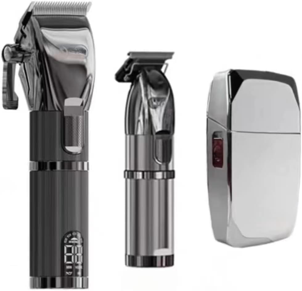 Gold Cordless Hair Clippers & Beard Trimmer Set – Professional Hair ...