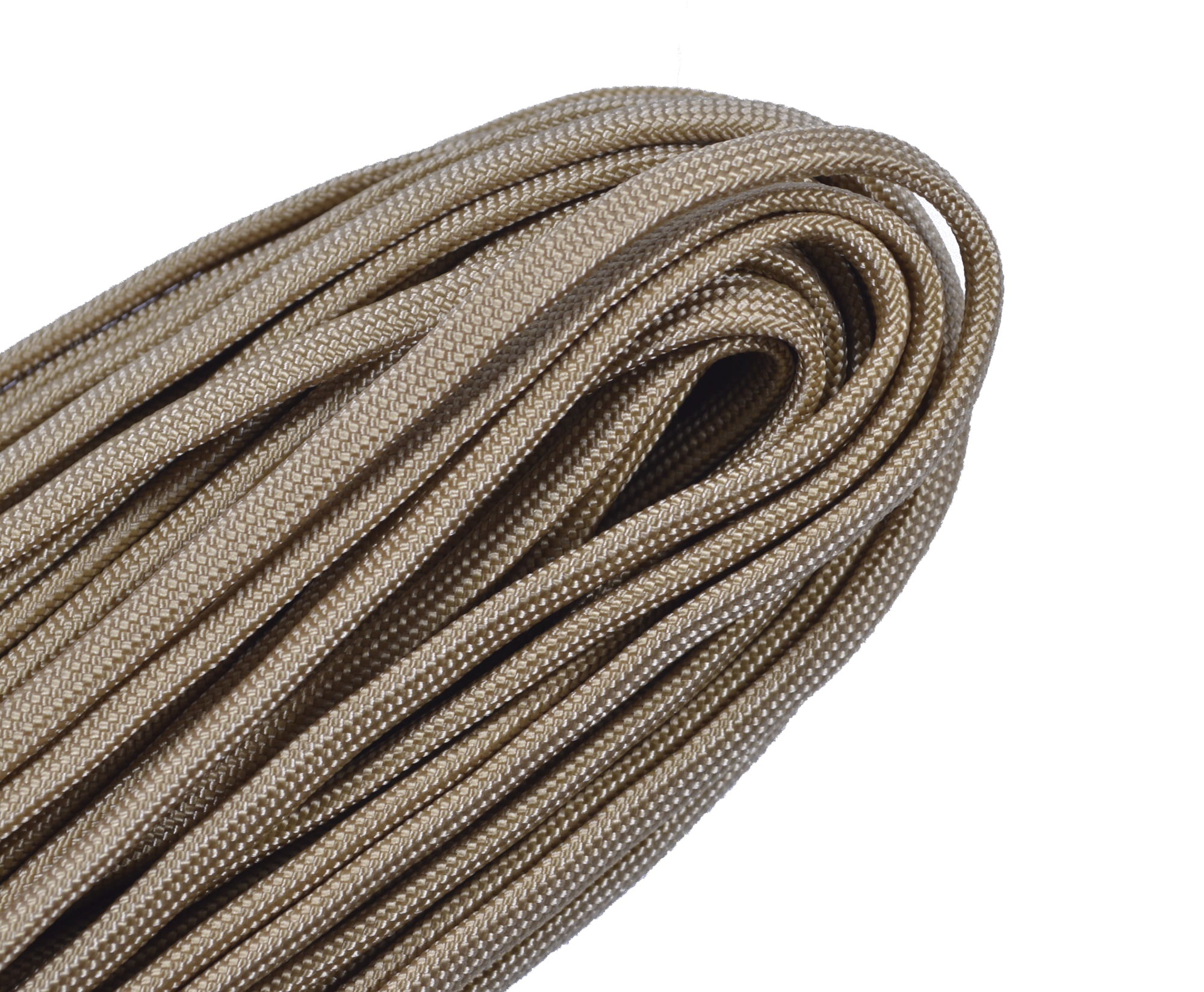 Gold Coreless / Flat 550 Paracord - 100 Foot Bundle - Walmart.com