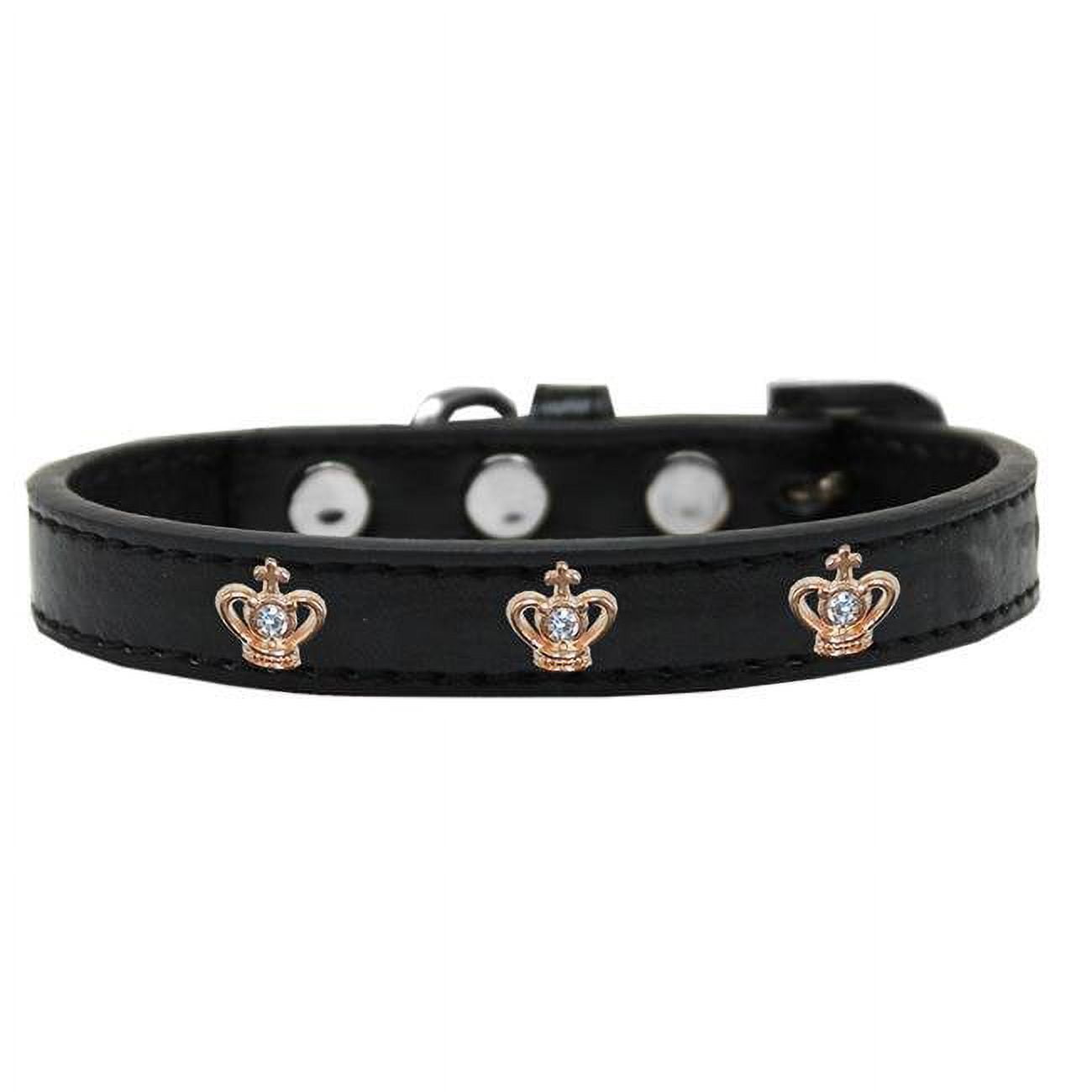Gold Crown Widget Dog Collar, Black - Size 18 - Walmart.com