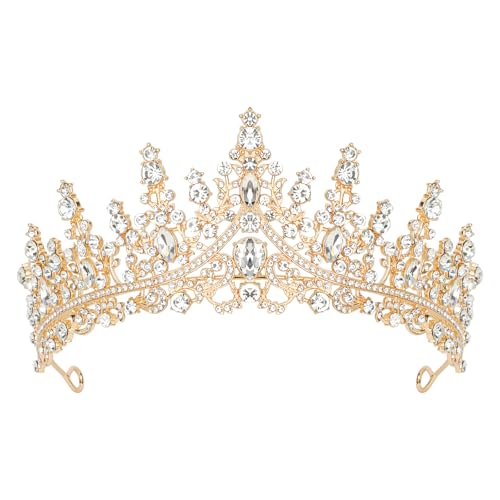 Gold Crown for Women Queen Princess Crown Wedding Tiara for Women ...