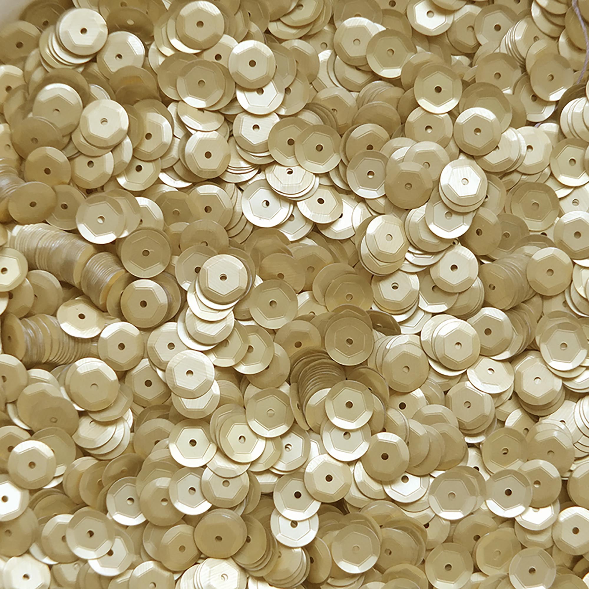Gold Cup Sequins 8mm Semi Matte Translucent Made in USA - Walmart.com