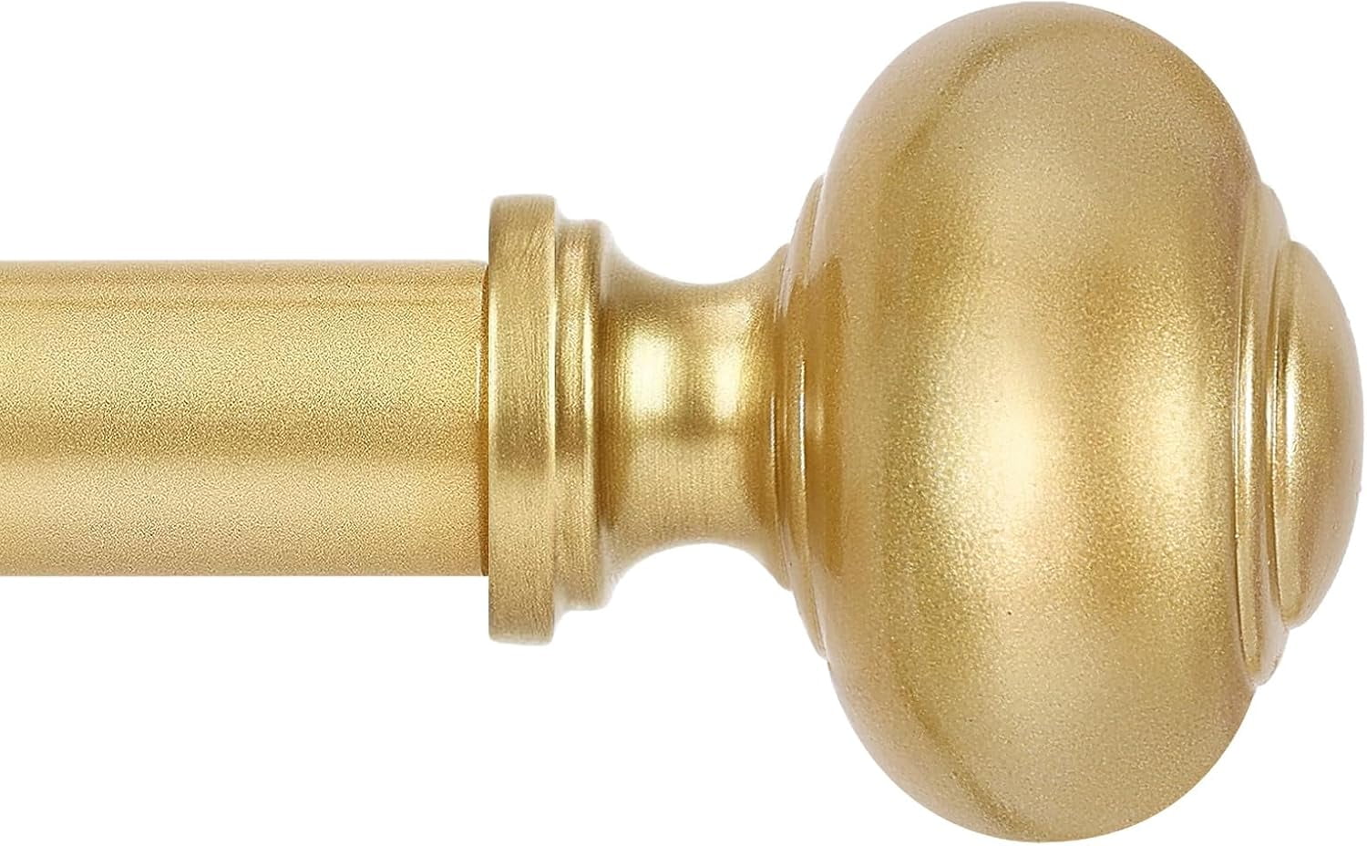 Gold Curtain Rod 72-144 Inch - 1 Inch Heavy Duty Adjustable Drapery Rod ...