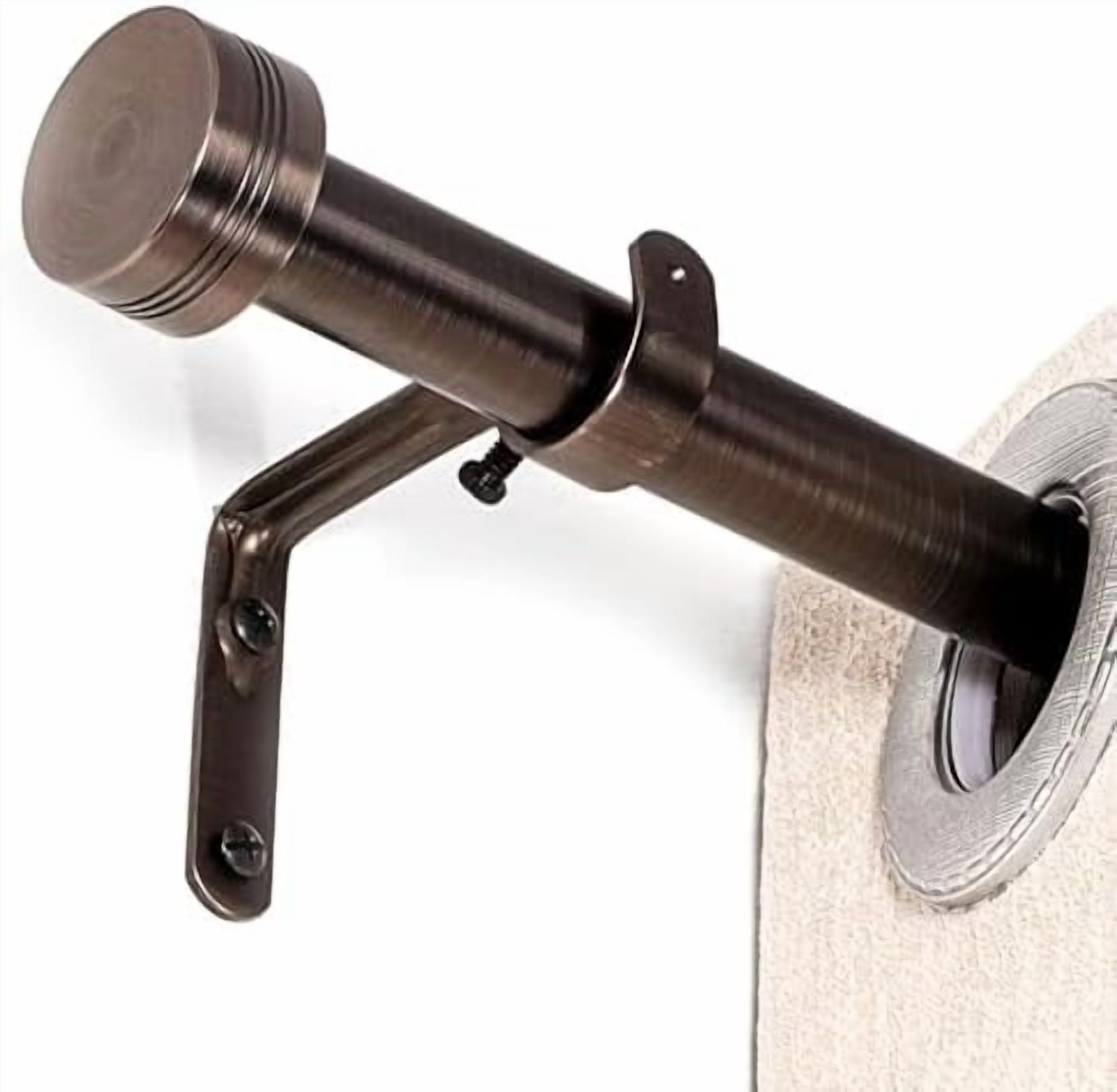Gold Curtain Rod for Windows 18 to 88 Inches, 1 Inch Adjustable Drapery ...