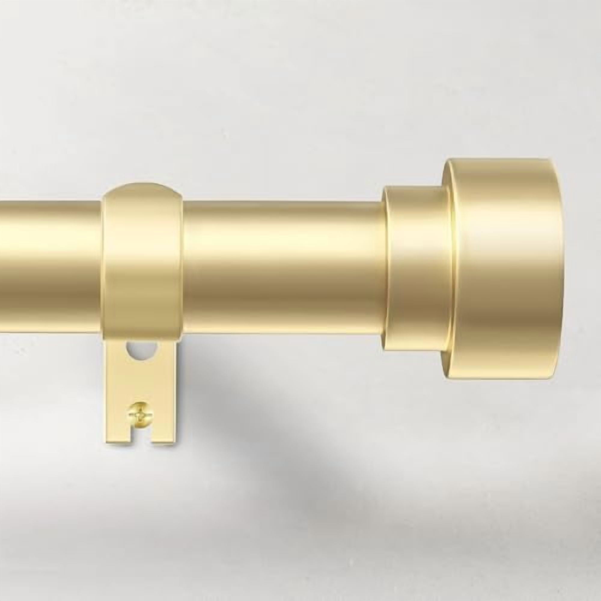 Gold Curtain Rods for Windows 32 to 120 Inch (2.6-10 Feet), 1 Inch ...