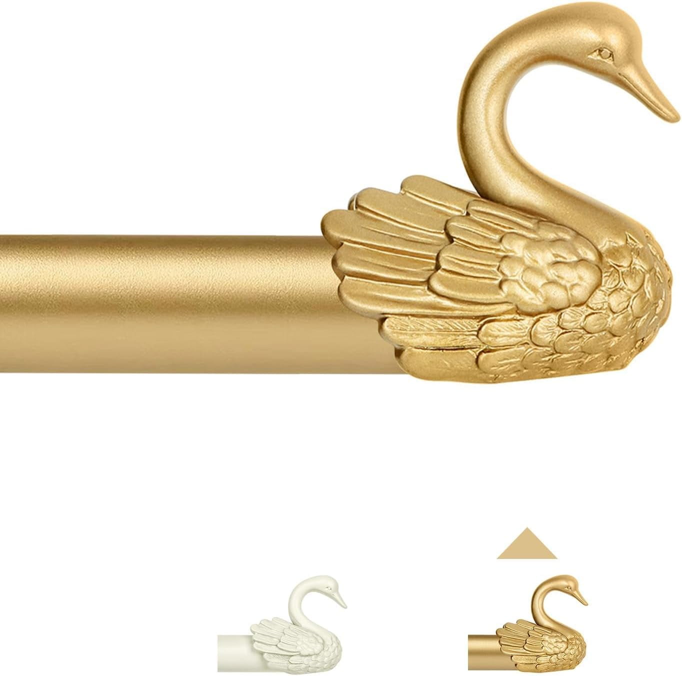 Gold Curtain Rods for Windows 48 to 84 Inch(4-7ft) | 1 Inch Adjustable ...