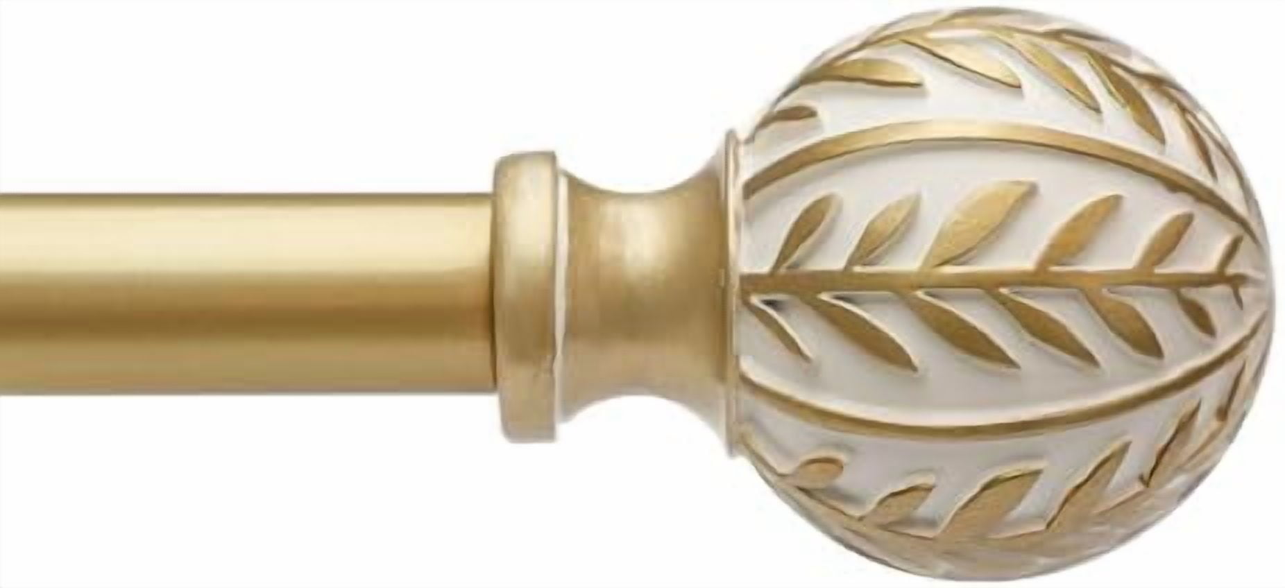 Gold Curtain Rods for Windows 48 to 84 inch,1" Adjustable Heavy Duty ...