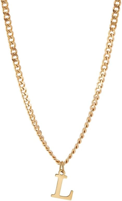 Gold Dainty Alphabet Pendant Necklace Capital for Women Gifts Letter ...