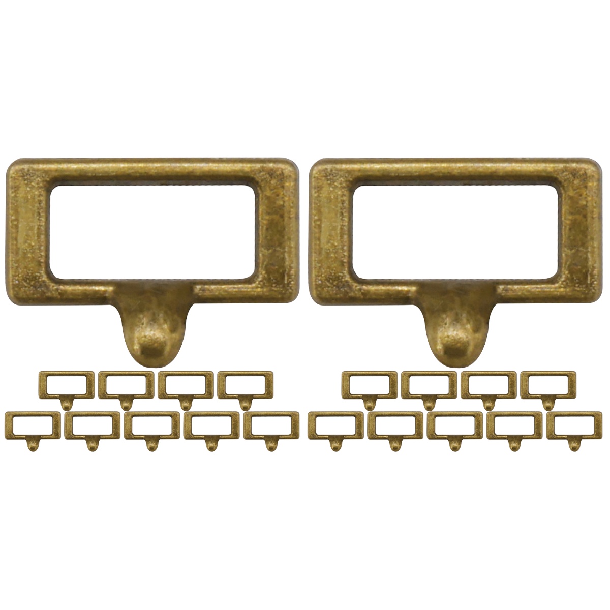 Gold Decor Drawer Pulls 20 Pcs Doll Accessories House Label Decorate ...