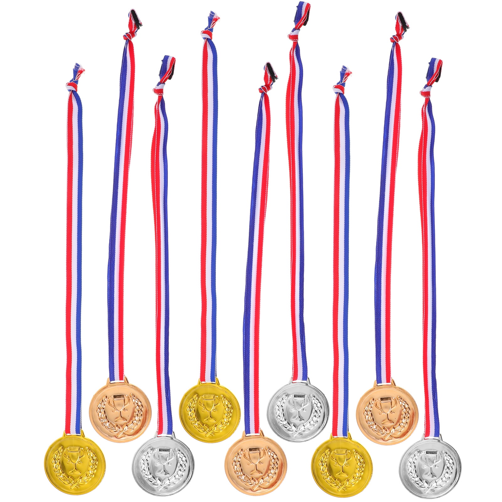 KAKOWELY Award Medals Gold Zinc Alloy 9Pcs 2.3x2.3x0.1in - Walmart.com