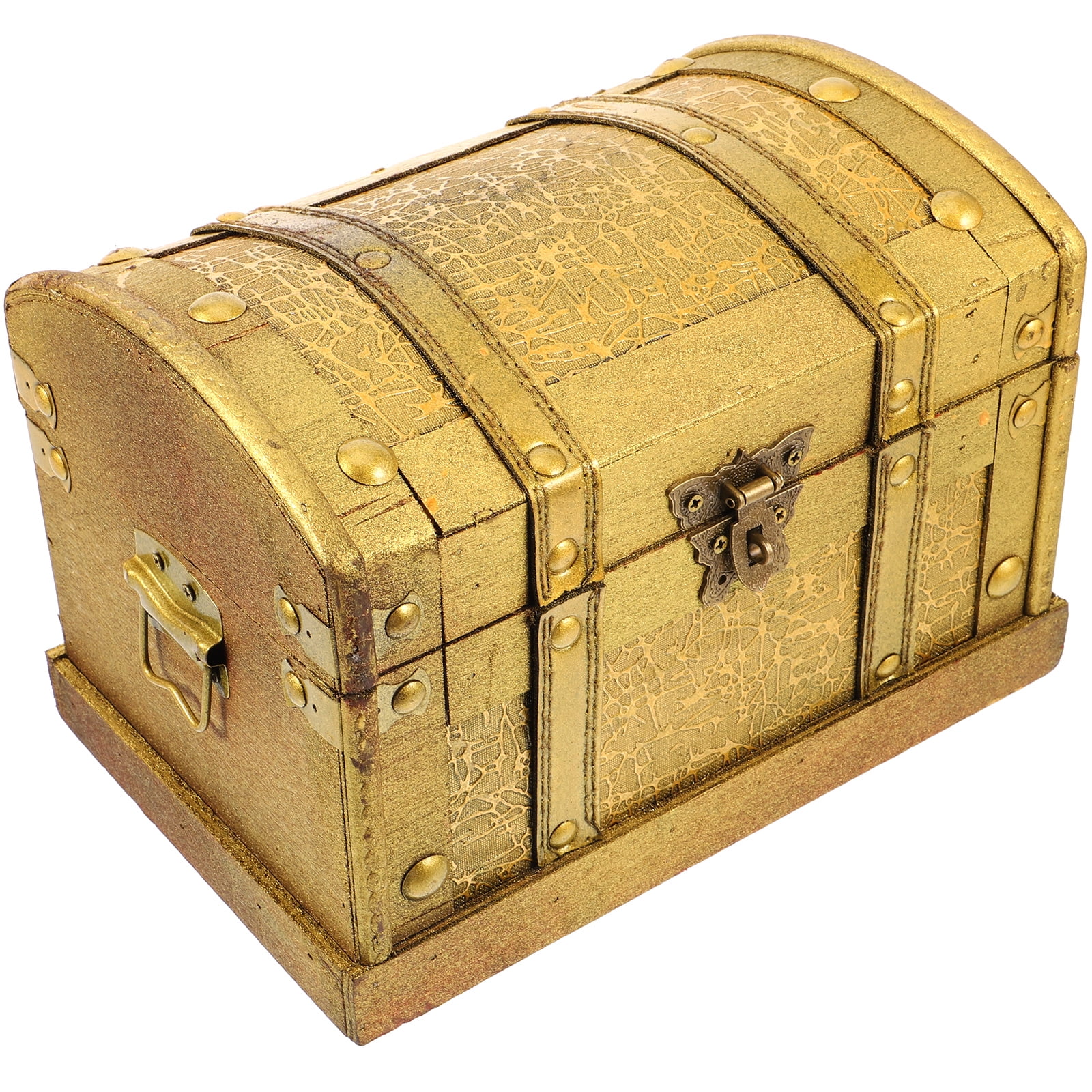 Gold Decor Jewelry Boxes Ornament Decoration Plastic Organizer Box ...