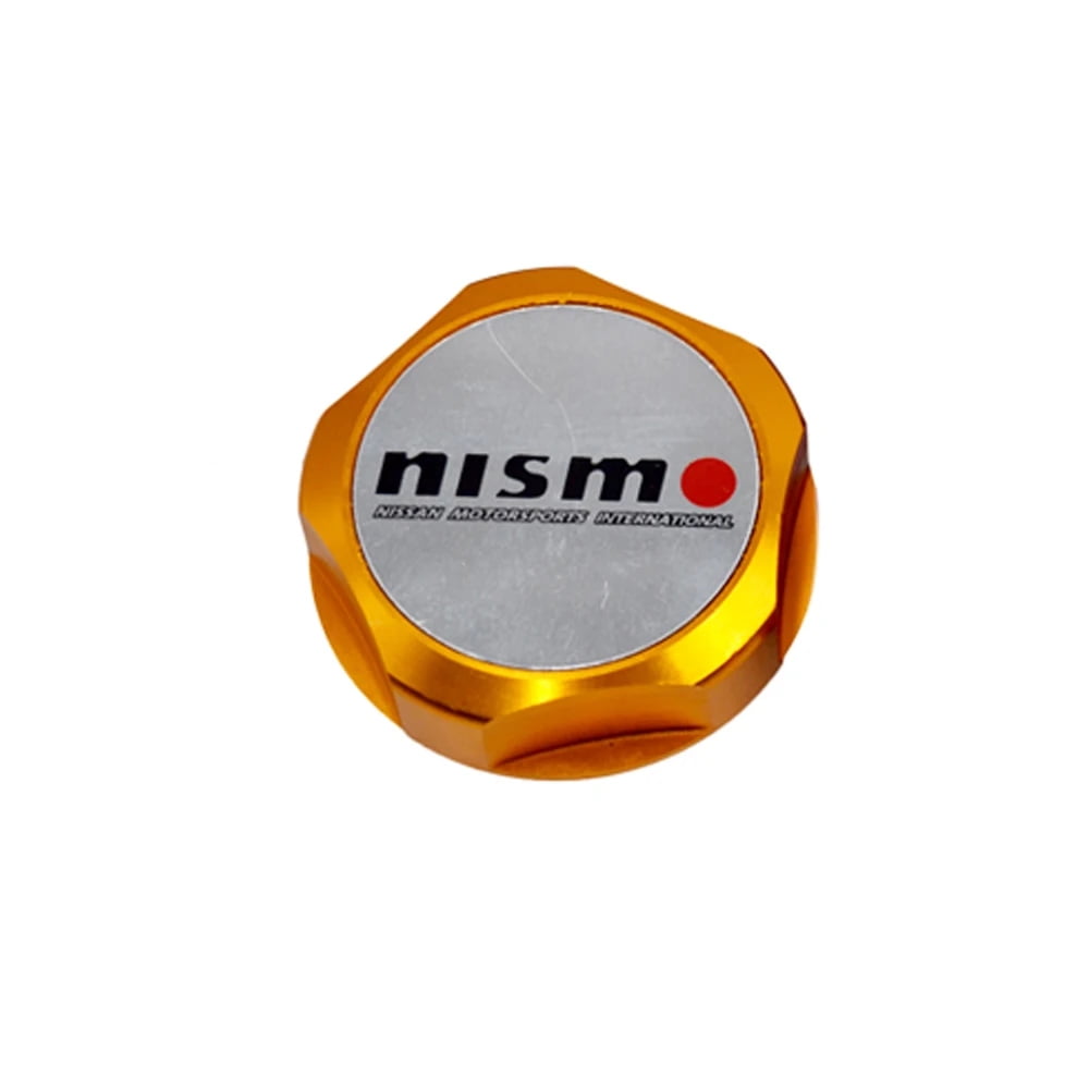 Gold-Decorative Car Oil Cap, Racing Cover, Chrome Nismo Racing, Filler ...