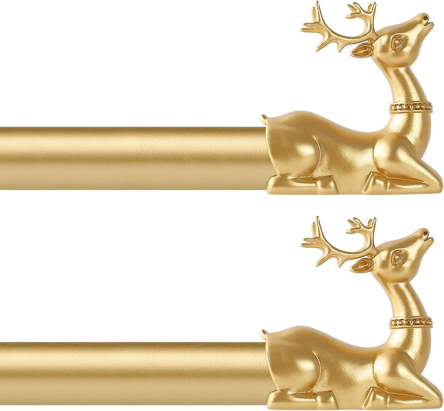 Gold Decorative Curtain Rods for Windows:36-88" Adjustable Farmhouse ...