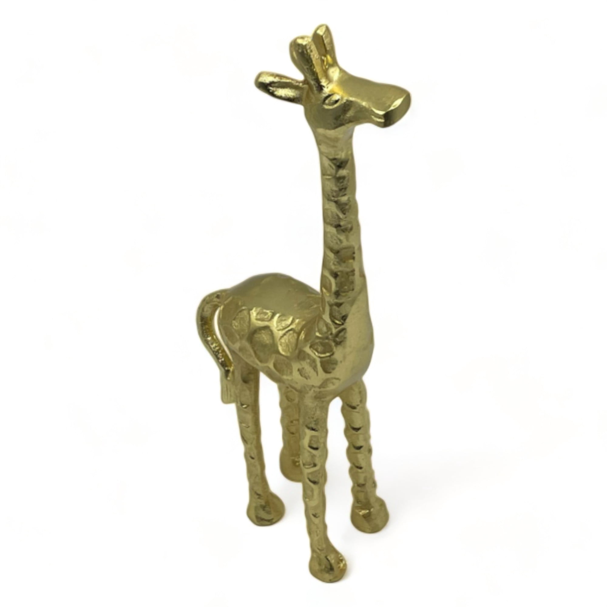 Gold Decorative Metal Aluminum Giraffe Home Decor Sculpture 5 in x 2.5 ...