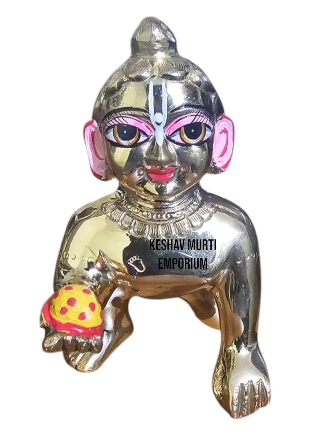 Gold Designer Attractive Pure Ashtadhatu laddu Gopal, Brass, Gold ...