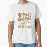 Gold Diamond 2026 Luxury New Year Party Graphic Art Unisex T-Shirt up ...