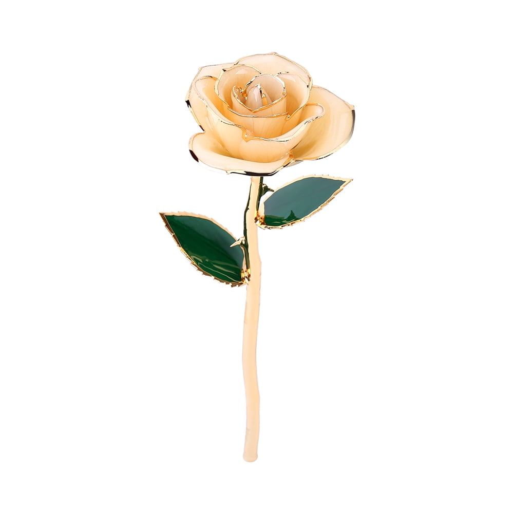 Gold Dipped Rose, 24k Rose Gold‑Plated Romantic Artificial Forever ...