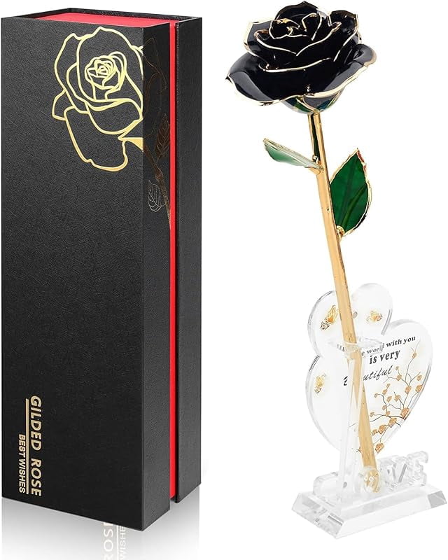 Gold Dipped Rose Real 24K Gold Rose, Genuine One of a Kind Rose Hand ...