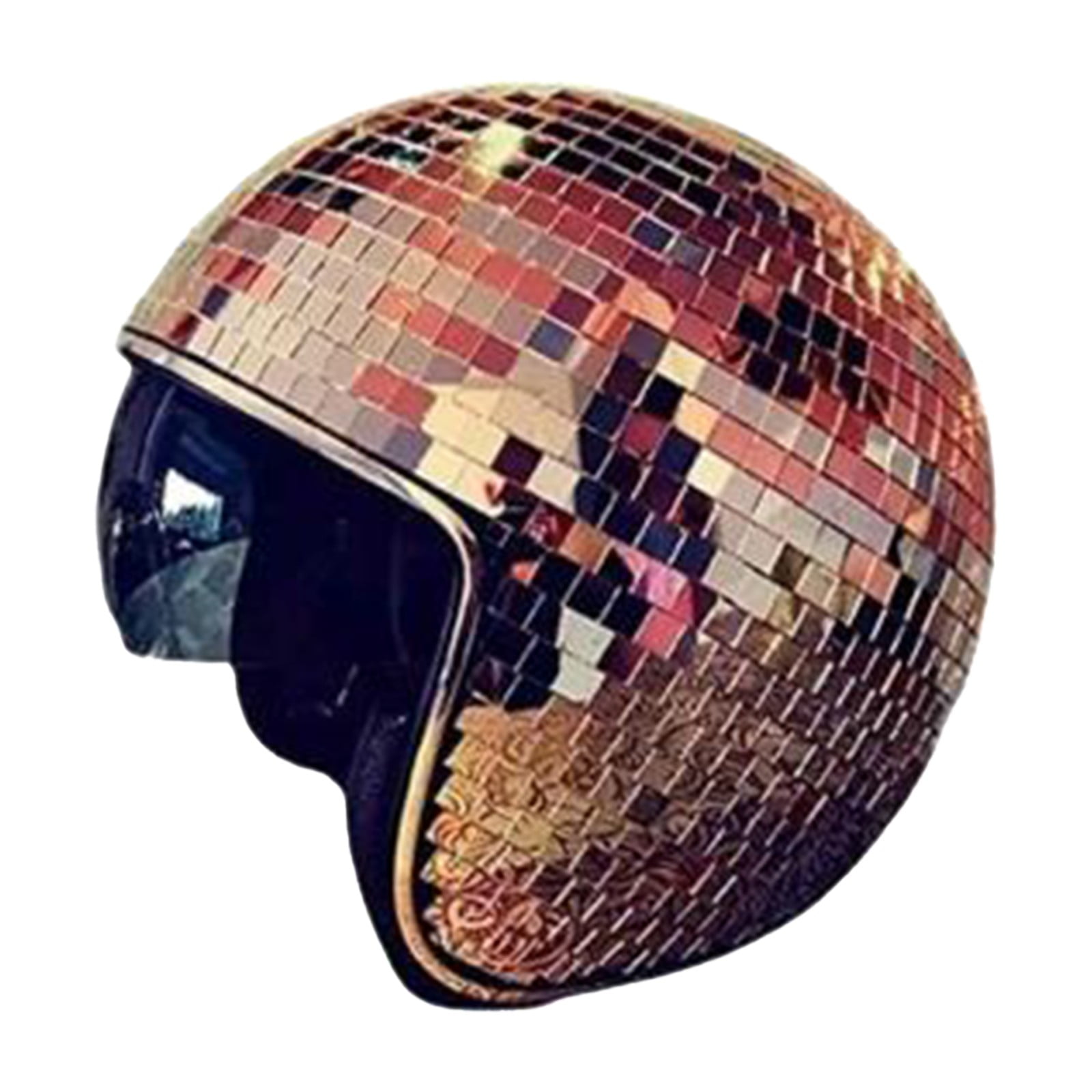 Gold Disco Ball Helmet, Shimmering Fun - Walmart.com