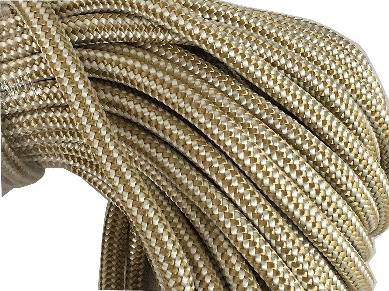 Gold Double Braid Nylon Rope, 3/8 Inch - Walmart.com