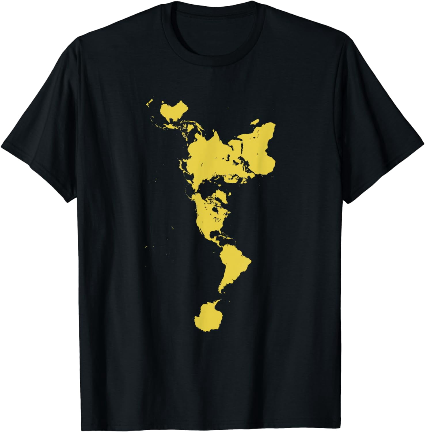 Gold Dymaxion World Map Shirt Alternative Map Projection - Walmart.com
